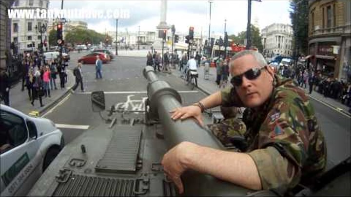 Driving A Tank Past Big Ben & Downing Street In London! 17th October 2013