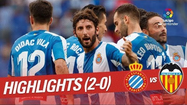 Resumen de RCD Espanyol vs Valencia CF (2-0)