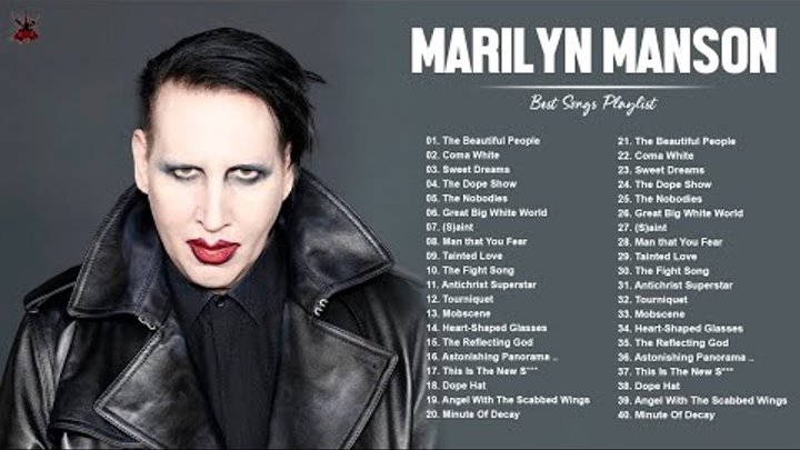 Marilyn Manson Greatest Hits Full Album - Best Songs Of Marilyn Manson ...