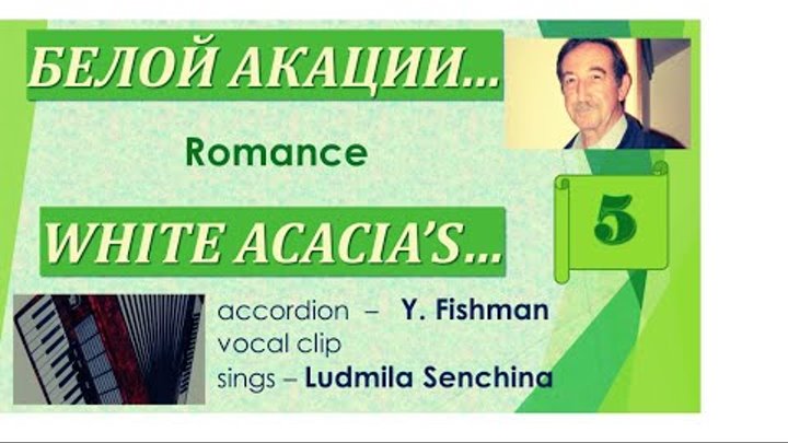 Белой акации гроздья душистые – романс | White Acacia’s… - Russian ...