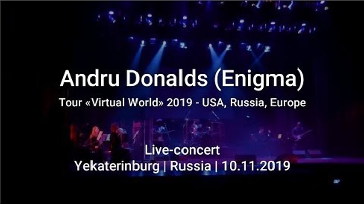 ANDRU DONALDS (Enigma) - Full Concert 10.11.2019
