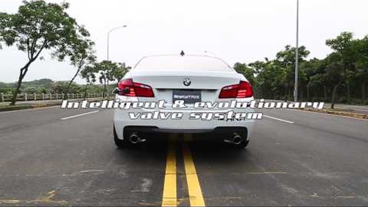 BMW 535i with ARMYTRIX Hi-Flow valvetronic exhaust system, intoxicating ...