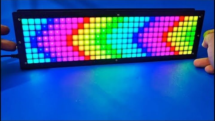 DIY 32*8 Dot Matrix Spectrum Clock / RGB Full Color Voice Activated ...