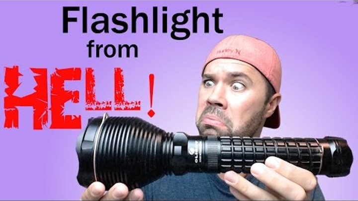 The Brightest Flashlight! Olight SR90 Intimidator Review