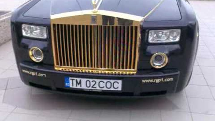 Rolls Royce Phantom with Gold Plating