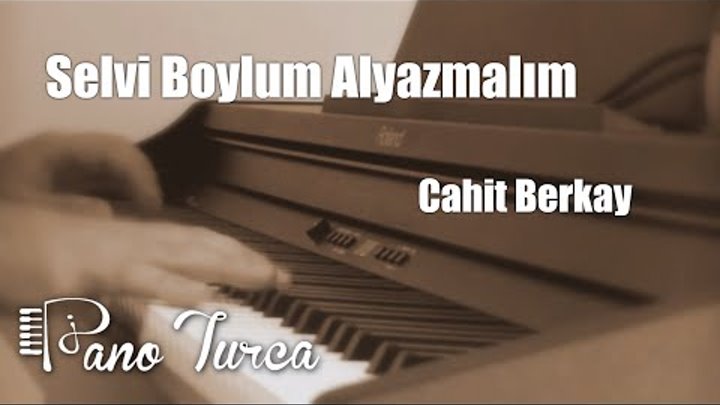 Cahit Berkay - Selvi Boylum Al yazmalım - Piyano Fon müziği