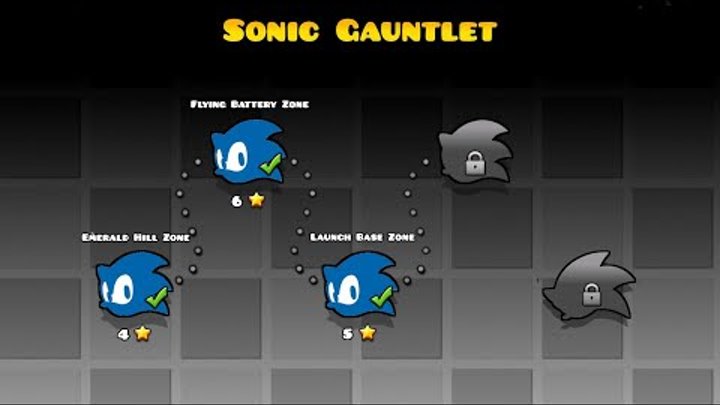 SONIC GAUNTLET | Geometry Dash (The Lost Gauntlets of Sonic Fan Made)