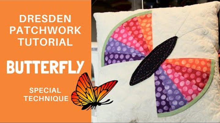 Dresden Butter Fly tutorial -- Creative & unique patchwork technique