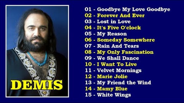 DEMIS ROUSSOS - As Melhores (15 Músicas)