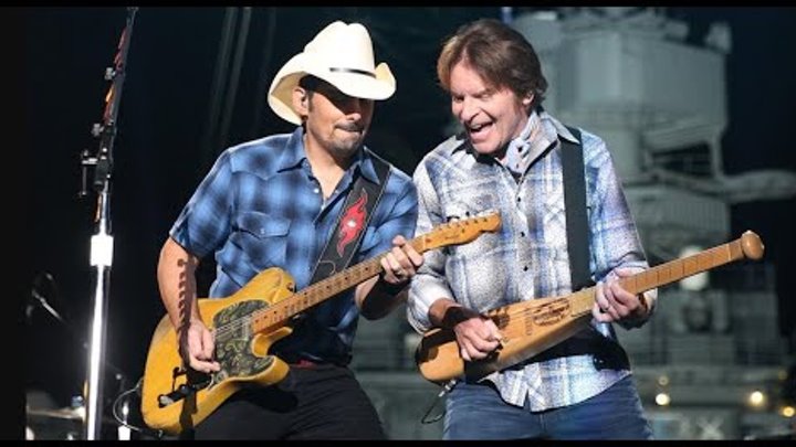 John Fogerty (CCR) and Brad Paisley play "Bad Moon Rising" on Jimmy Kimmel LIVE