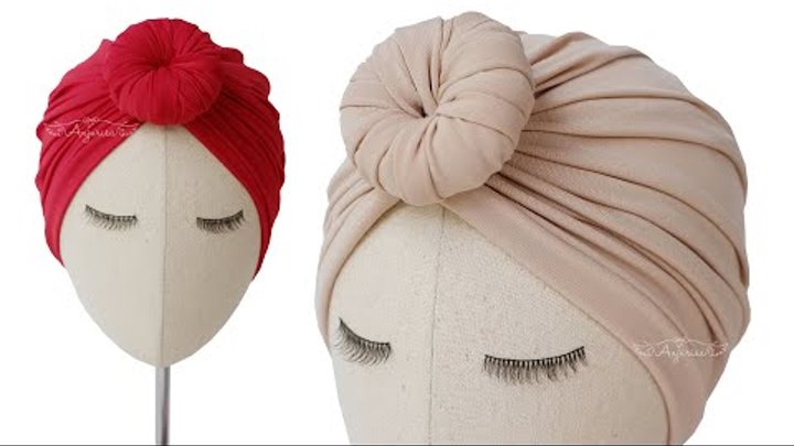Donut Turban - Turban Hat Sewing Pattern - DIY Turban Cap