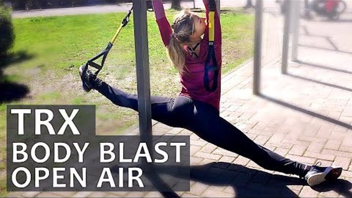 TRX body blast. Great workout everewhere. Intensive full body