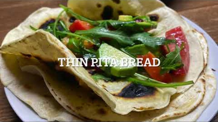 Thin pita bread