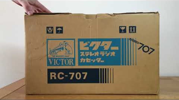 Unboxing VICTOR RC-707 Radio Cassette Recorder