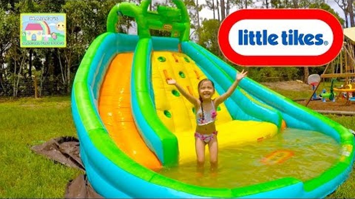 BEST WATER SLIDE LITTLE TIKES BIGGEST SLIDE Pool Fun Summer Kids ...