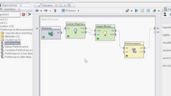 RapidMiner 5 Tutorial - Video 9 - Model Peformance And Cross-Validation