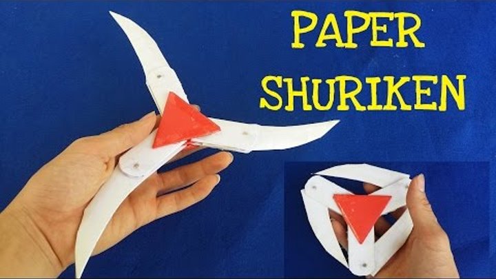 How to make a Paper Ninja Star (Shuriken) | Cyclone Tri-blade Thrower