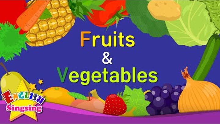 Kids vocabulary - Fruits & Vegetables 1 - Learn English for kids ...