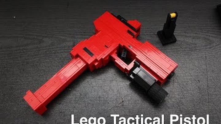 Lego Tactical Pistol (Glock 17) with working parts!