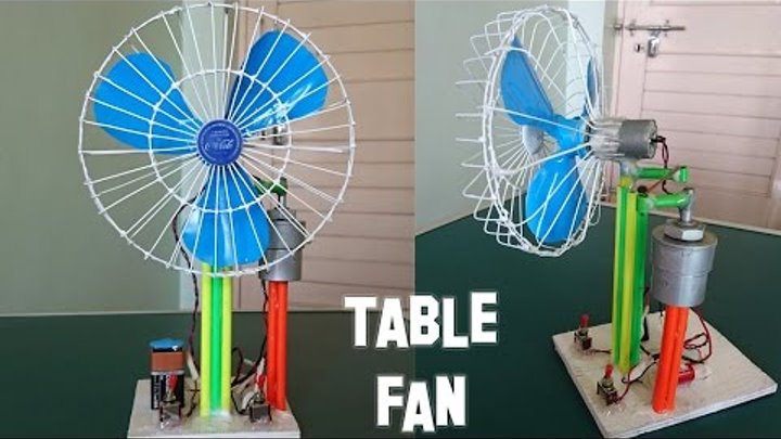 How to Make a Revolving Table Fan at Home - Easy Way