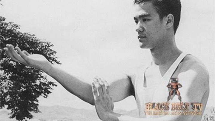 BRUCE LEE showing Wing Chun