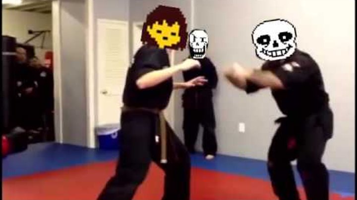 Sans fight in a nutshell (Undertale)