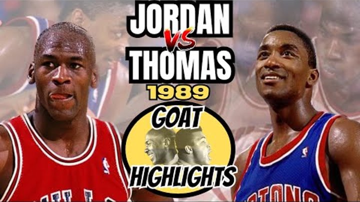Michael Jordan vs. Isiah Thomas | True Highlights (Offense, Defense ...