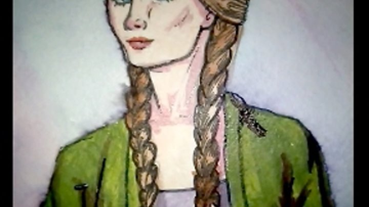 Speed draw art / paint acrylic/ anime style / Rini