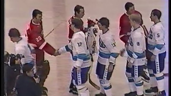1984 USSR - Europe 7-3 Hockey. The farewell match of Tretyak, Valery ...