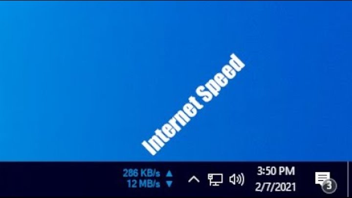 How to Show Download / Upload Speed on Windows 10 Taskbar