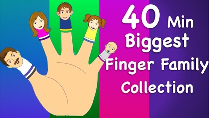 Finger Family Collection | Non-Stop 40 Minutes | Biggest Collection of ...